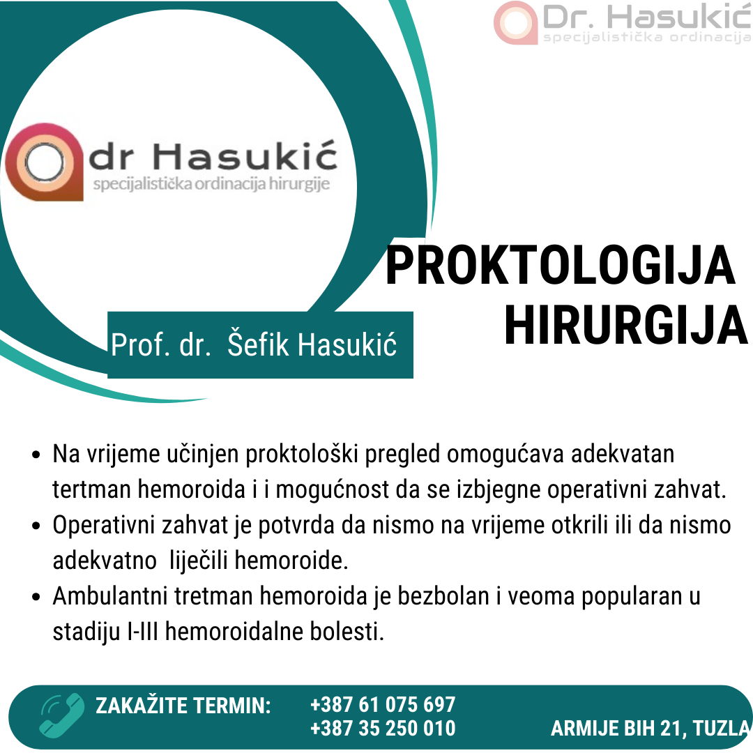 Hemoroidi I Njihova Funkcija - Ordinacija Dr. Hasukic